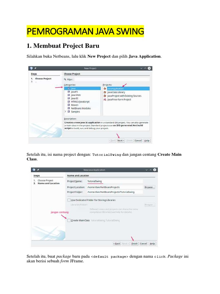 Pemrograman Java Swing | PDF