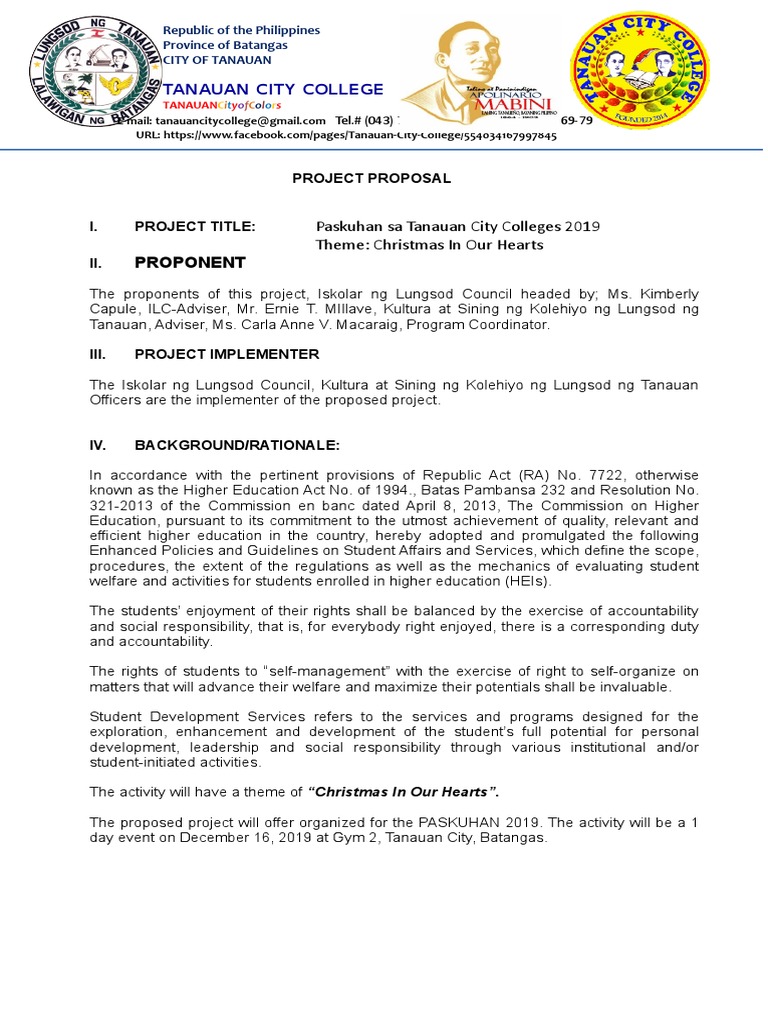 Project Proposal For Choreo | PDF