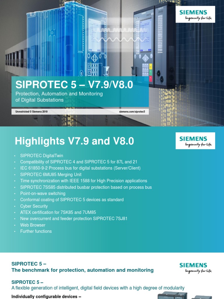 SIPROTEC 5 - V7.9 - V8.0 - en | PDF | Electrical Substation | Ethernet