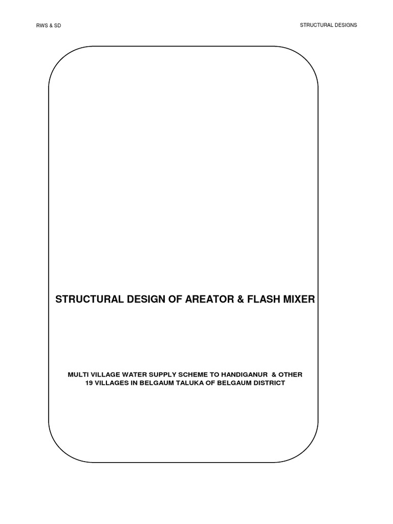 Design .Areator - & - Flash - Mixer PDF | PDF | Bending | Column