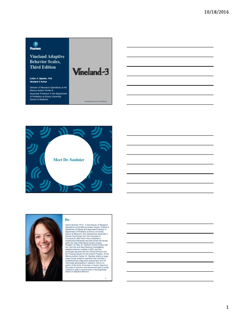 An Overview of the New Features and Updates in the Vineland Adaptive ...