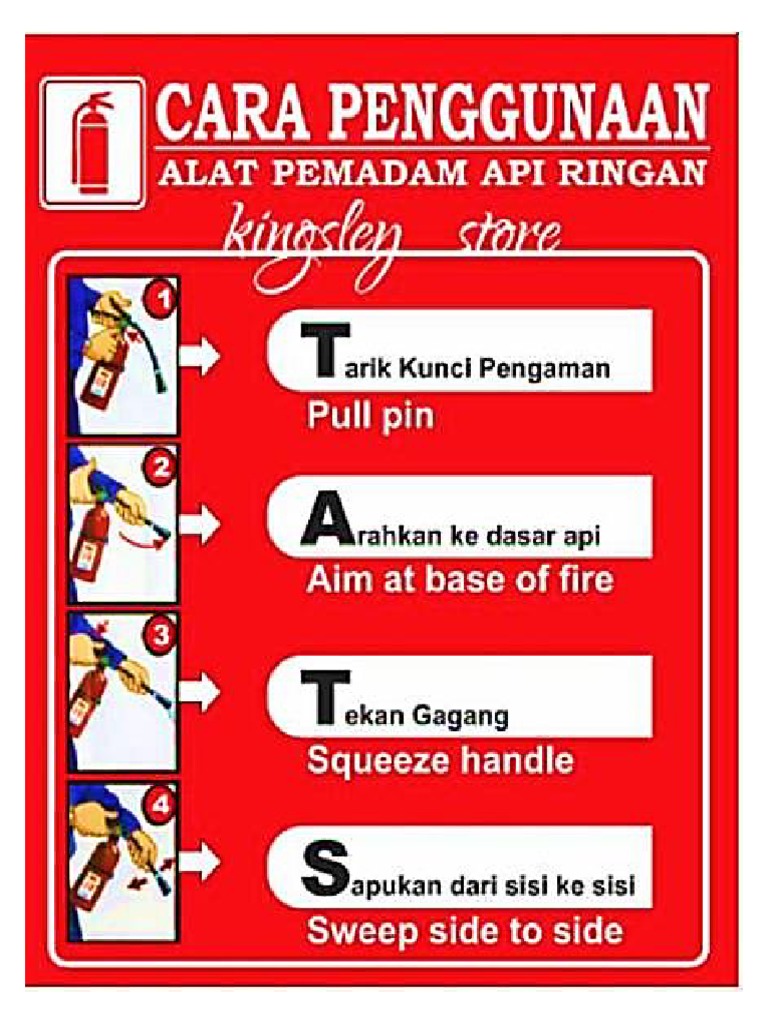 Stiker Penggunaan Apar