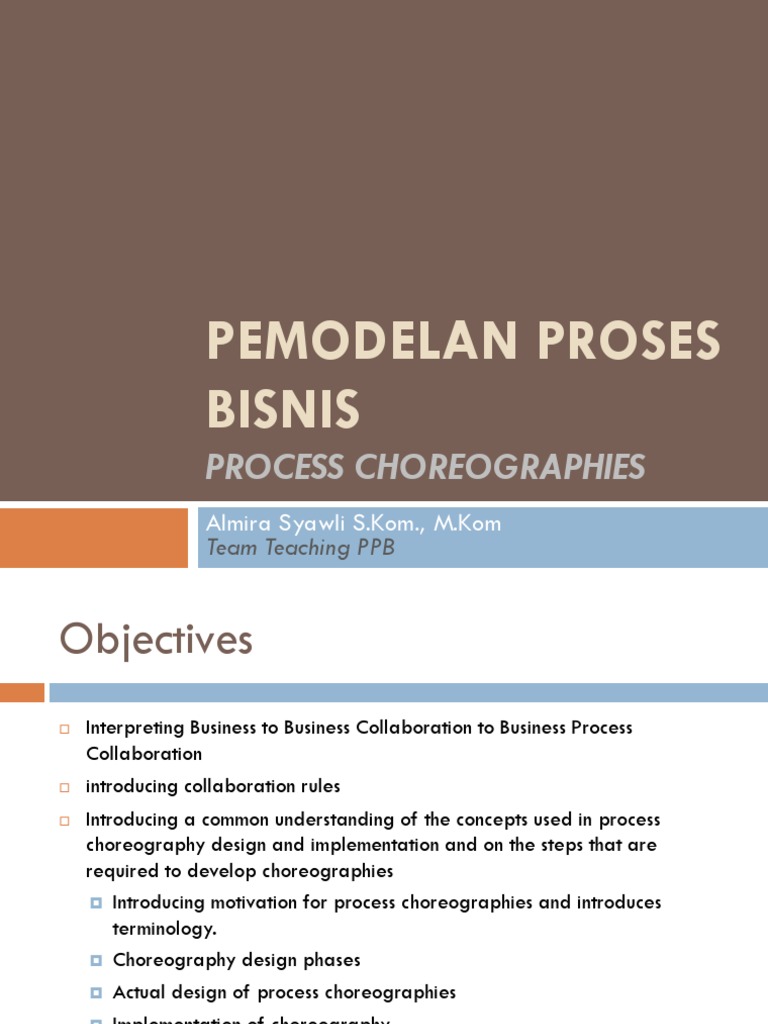 BPM 06 Process Choreography | PDF | Business Process | Behavior