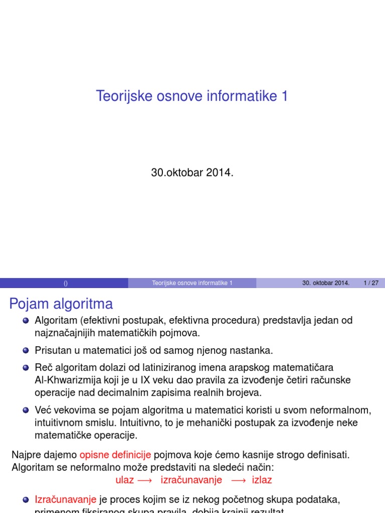 Algoritmi Prezentacija | PDF