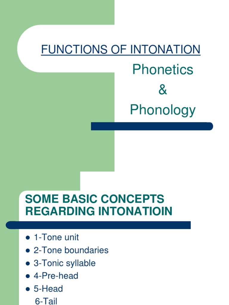Intonation | PDF | Stress (Linguistics) | Phonology