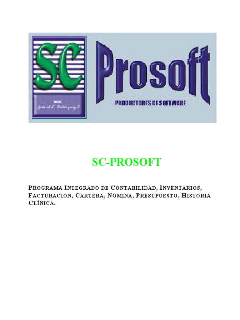Manual Usuario SC-PROSOFT | PDF | Archivo de computadora | Programa de computadora