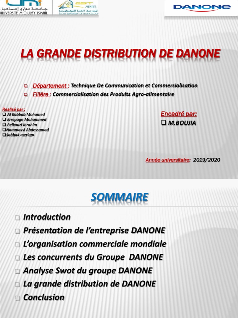 La Grande Distribution de DANONE | PDF | Publicité | Commercialisation