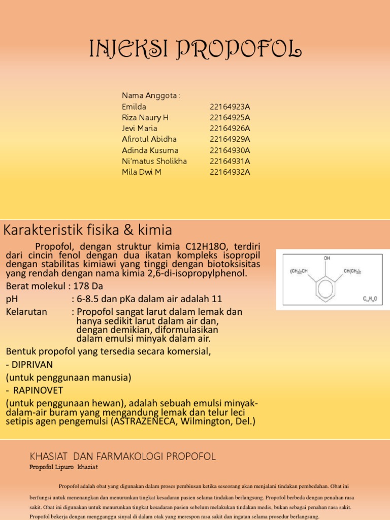 Injeksi Propofol | PDF