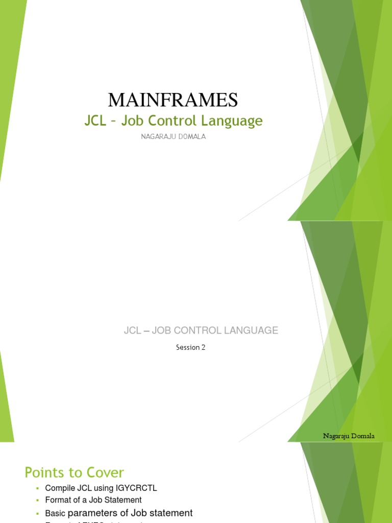 JCL-PPT-2-Compile and Link JCLs | PDF | Parameter (Computer Programming) | Software Development