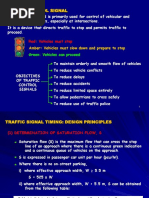 Calculation of Traffic Signal Timings-Webster's Method Note13 | PDF ...