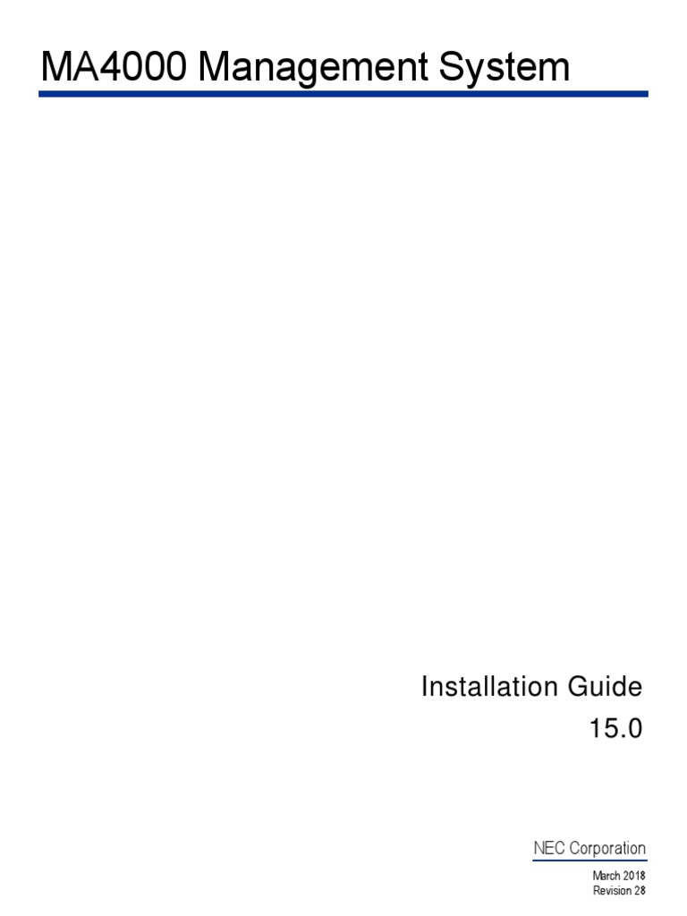 MA4000 Management System Installation Guide PDF | PDF | Internet ...
