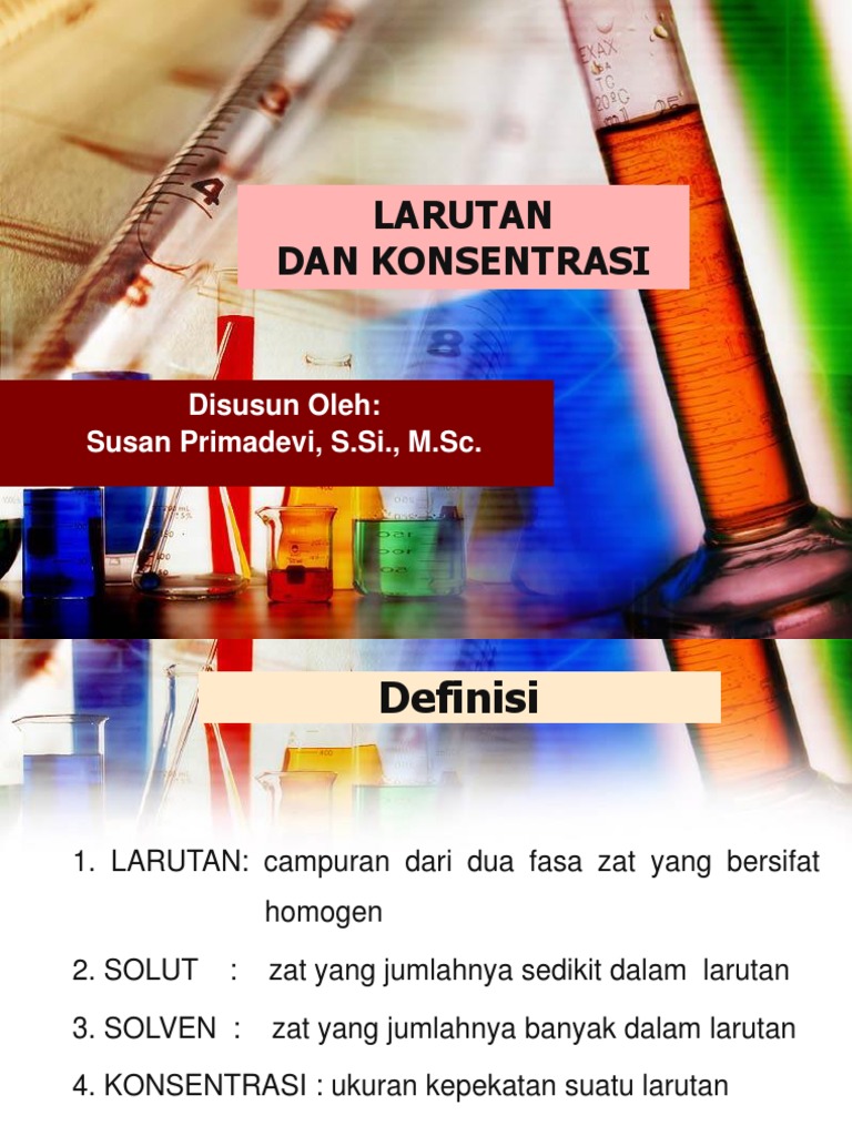 Larutan Dan Konsentrasi | PDF