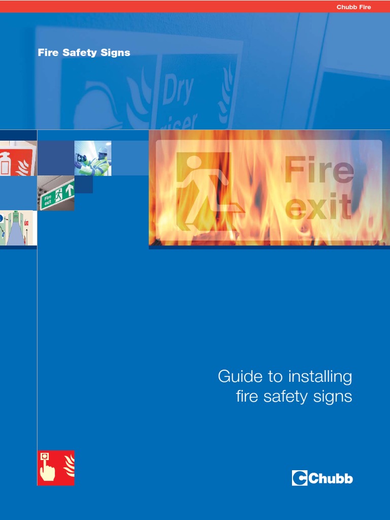 Fire Safety Signs - Brochure | Download Free PDF | Door | Fire Safety