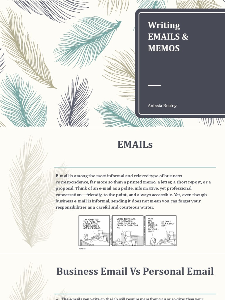 Emails and Memos | PDF | Memorandum | Written Communication