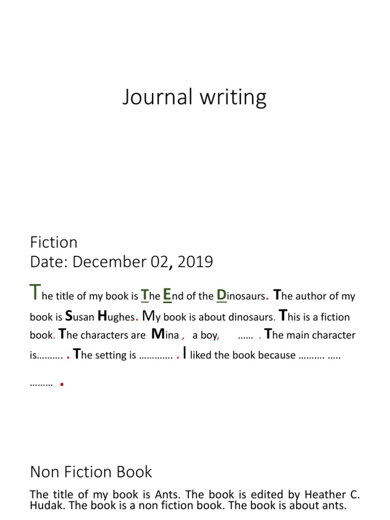 Journal Writing | PDF