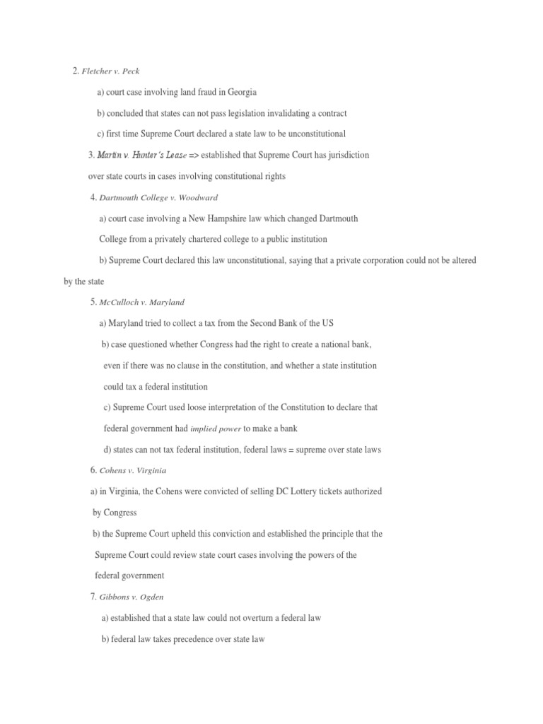 Amsco Chapter 8 Notes | PDF | Supreme Courts | Supreme Court Of The ...