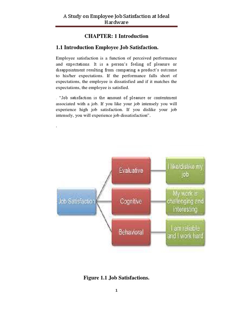 Study On Employee Job Satisfaction | PDF | Job Satisfaction ...
