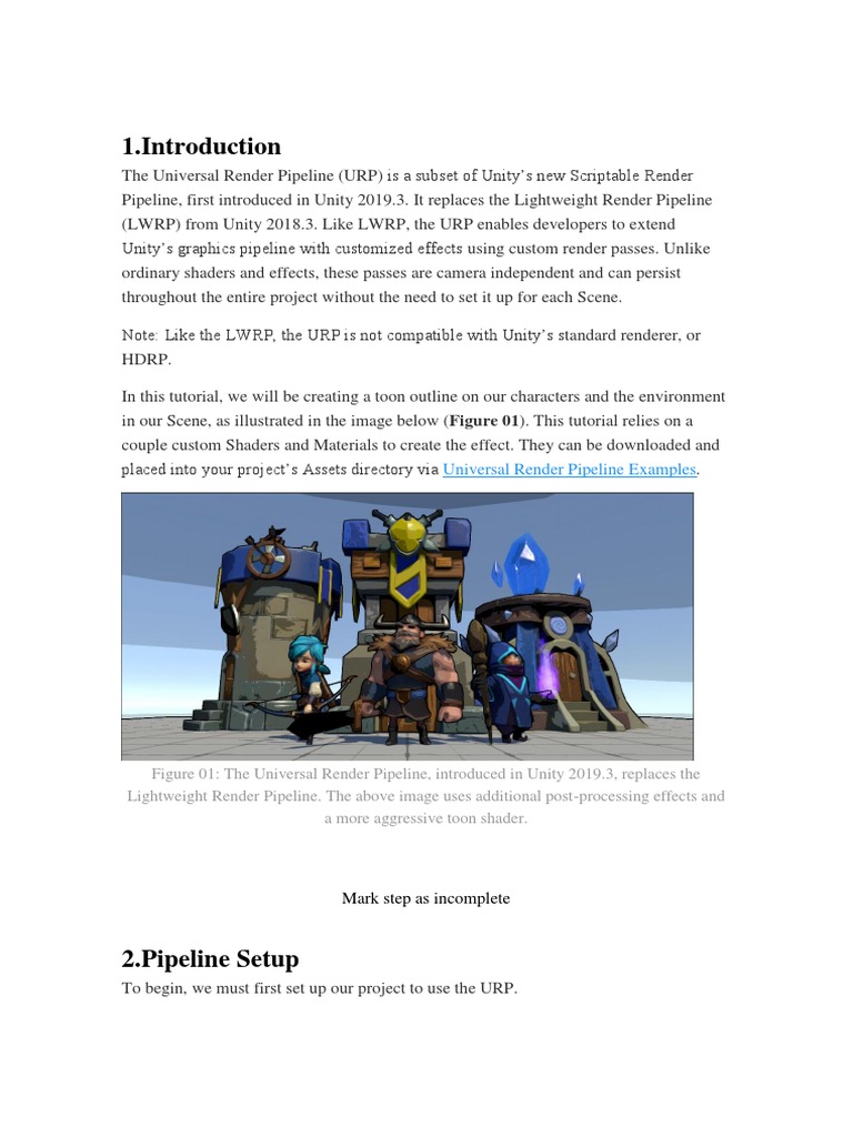 Universal Render Pipeline (URP) | PDF | Shader | Rendering (Computer Graphics)