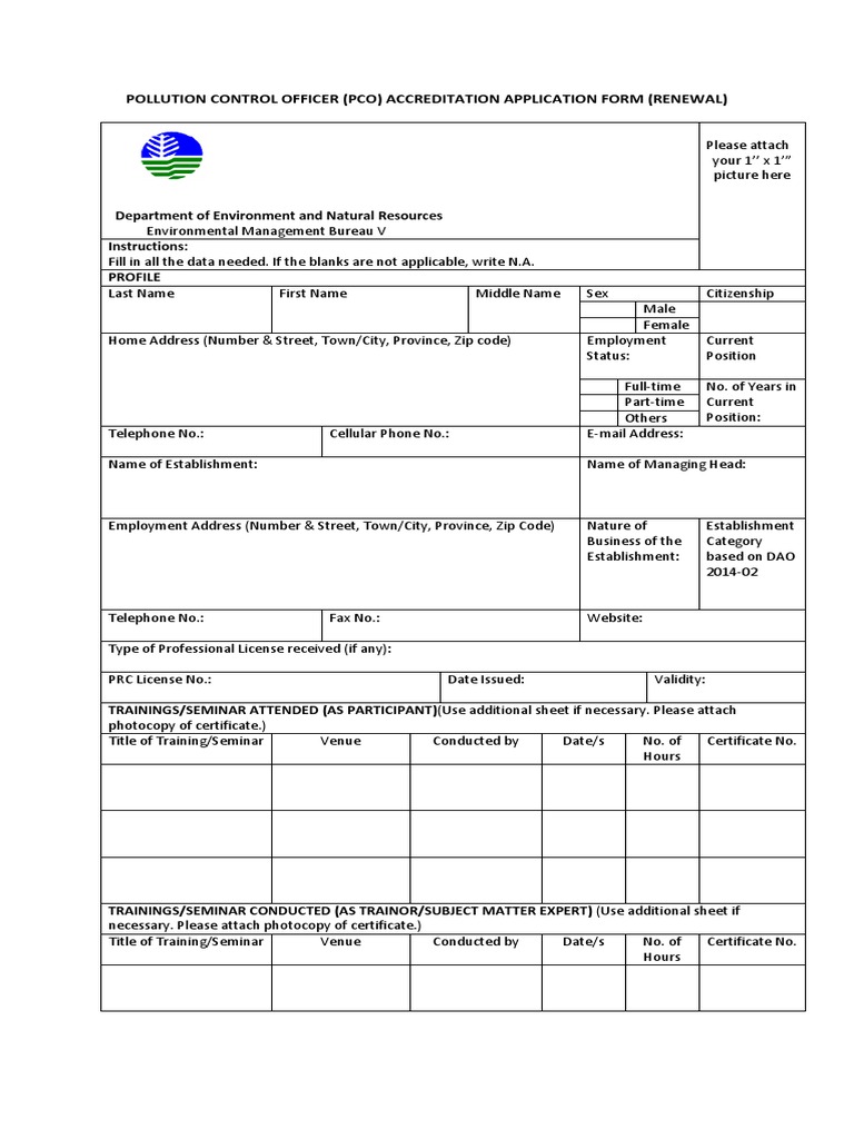 PCO Accreditation Application Form Renewal | PDF | Notary Public ...