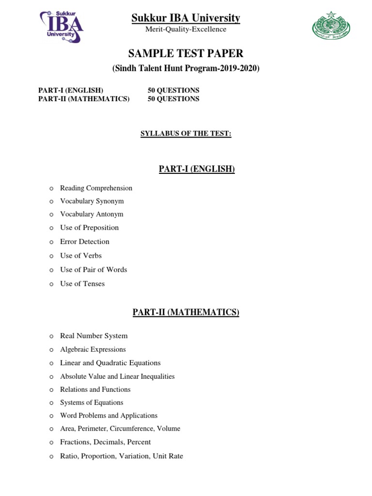 Sample - Paper - STHP 2019 Nov 04 2019 Updated PDF | PDF | Numbers ...