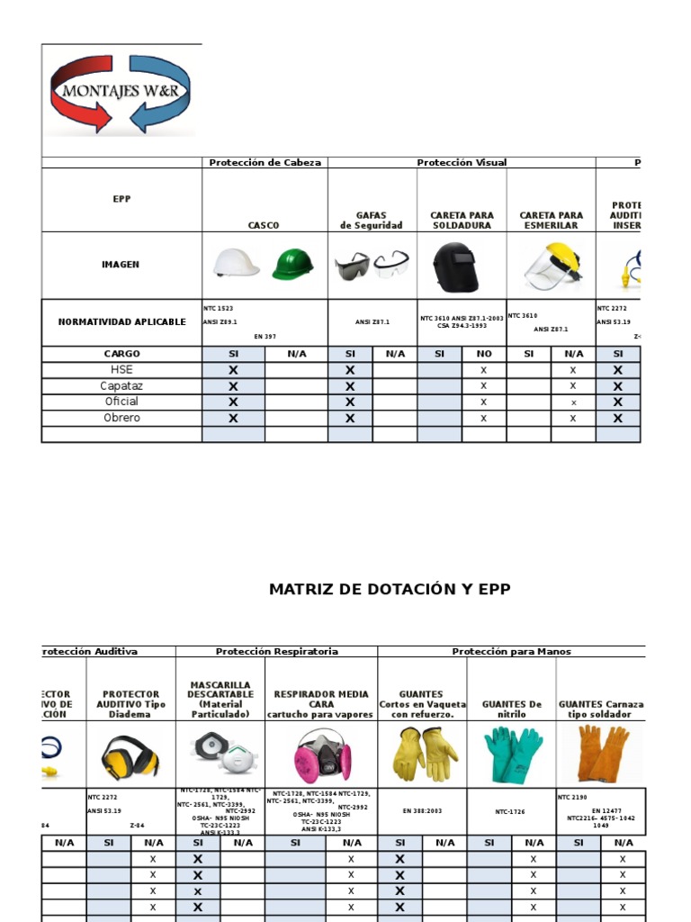 SGI-HSE-MEPP-37 Matriz de EPP | PDF | Materiales | Acero