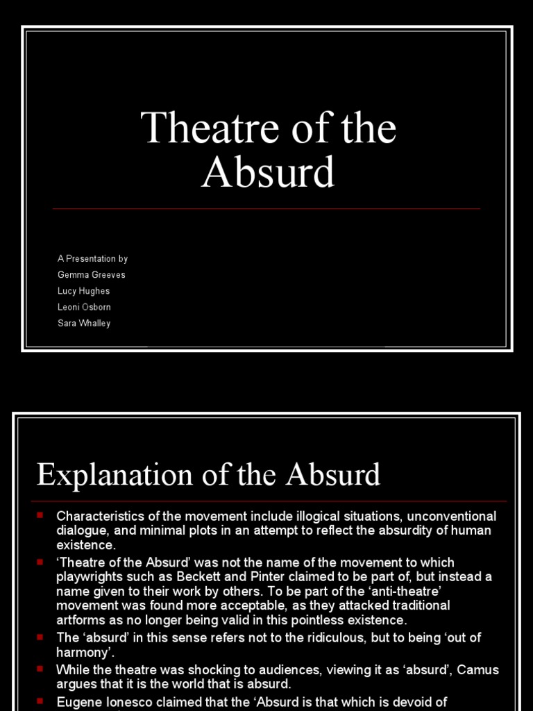 Understanding Theatre of the Absurd | PDF | Aristophanes | Samuel Beckett