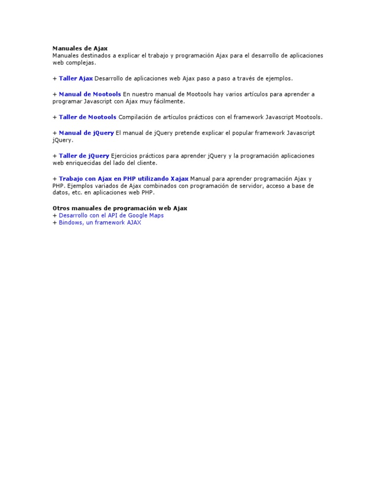 Manuales de Ajax | PDF