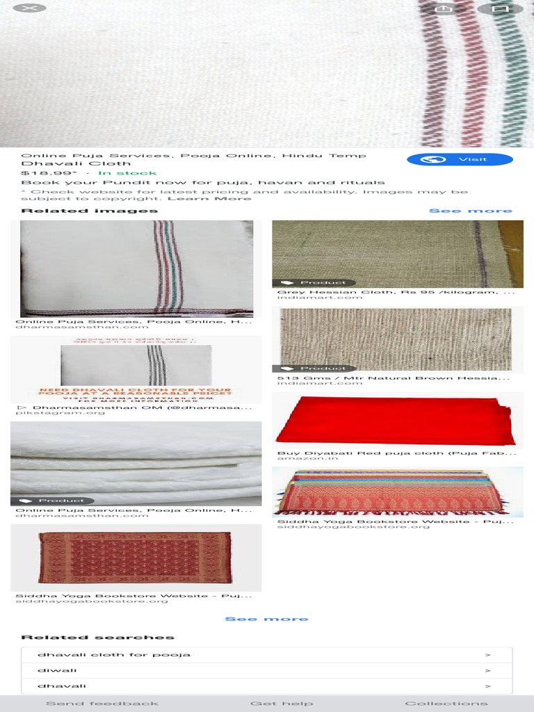 Dhavali Cloth: An Overview of its Uses, Purchase Options, and Related ...