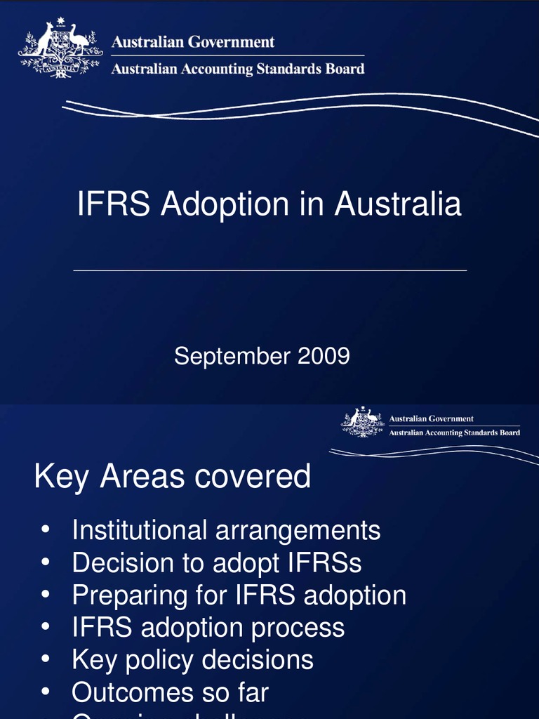 IFRS Adoption in Australia Sept 2009 | PDF | International Financial ...
