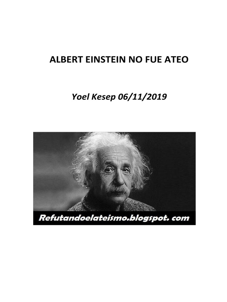 Einstein No Era Ateo | PDF | Ateísmo | Albert Einstein