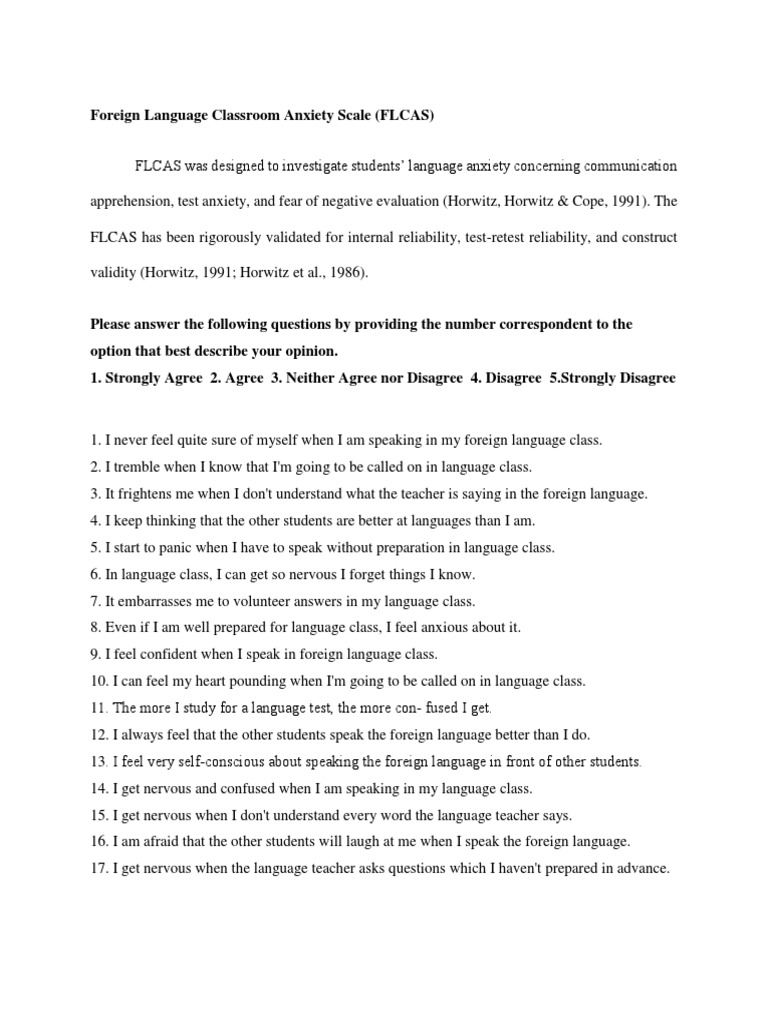 Flcas Translated | PDF