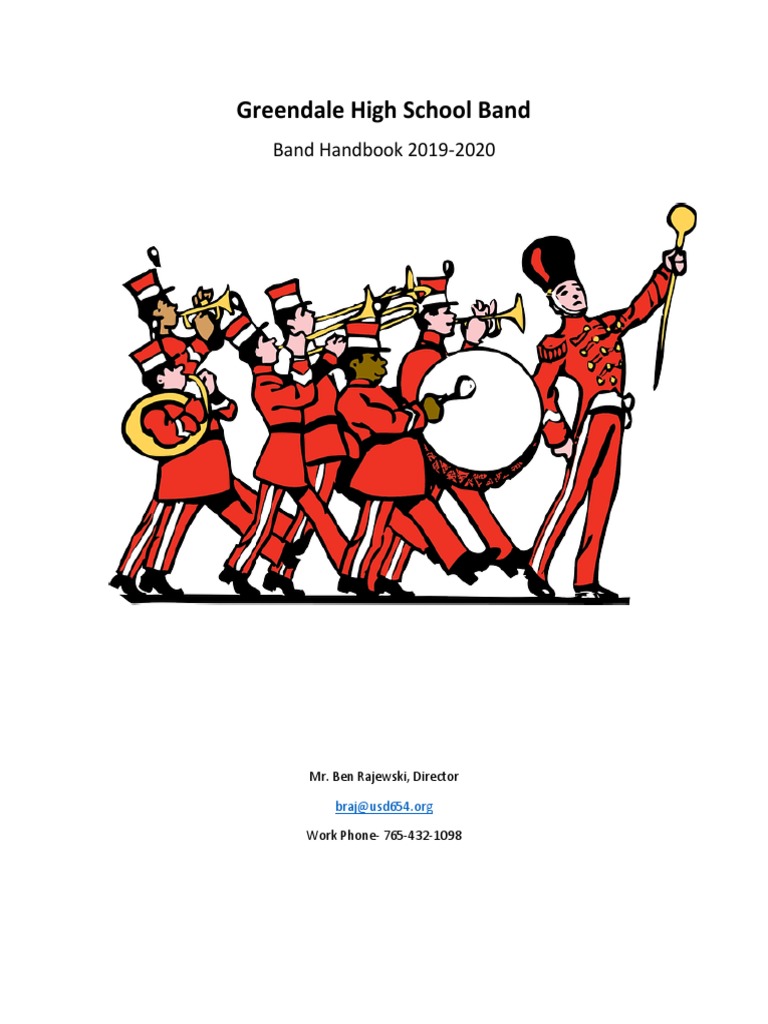 Greendale High Band Handbook | PDF | Test (Assessment) | Clothing