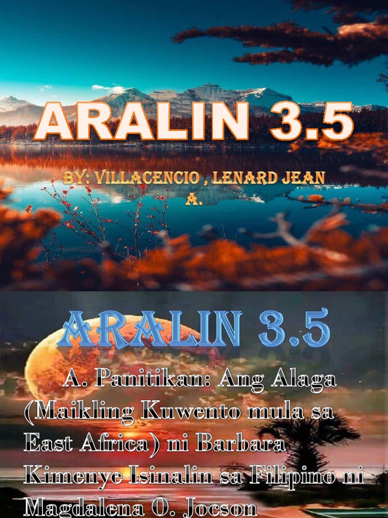 Aralin 3.5 Villacencio | PDF