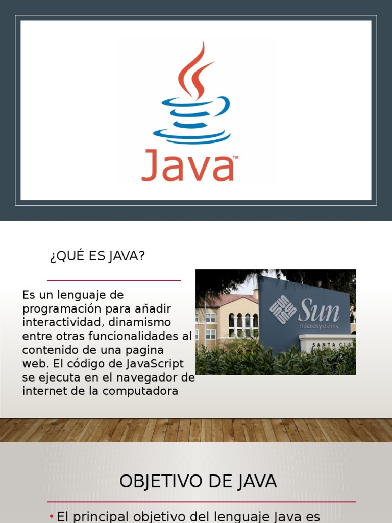 Presentacion Java | PDF | Java (lenguaje de programación) | Programa de computadora