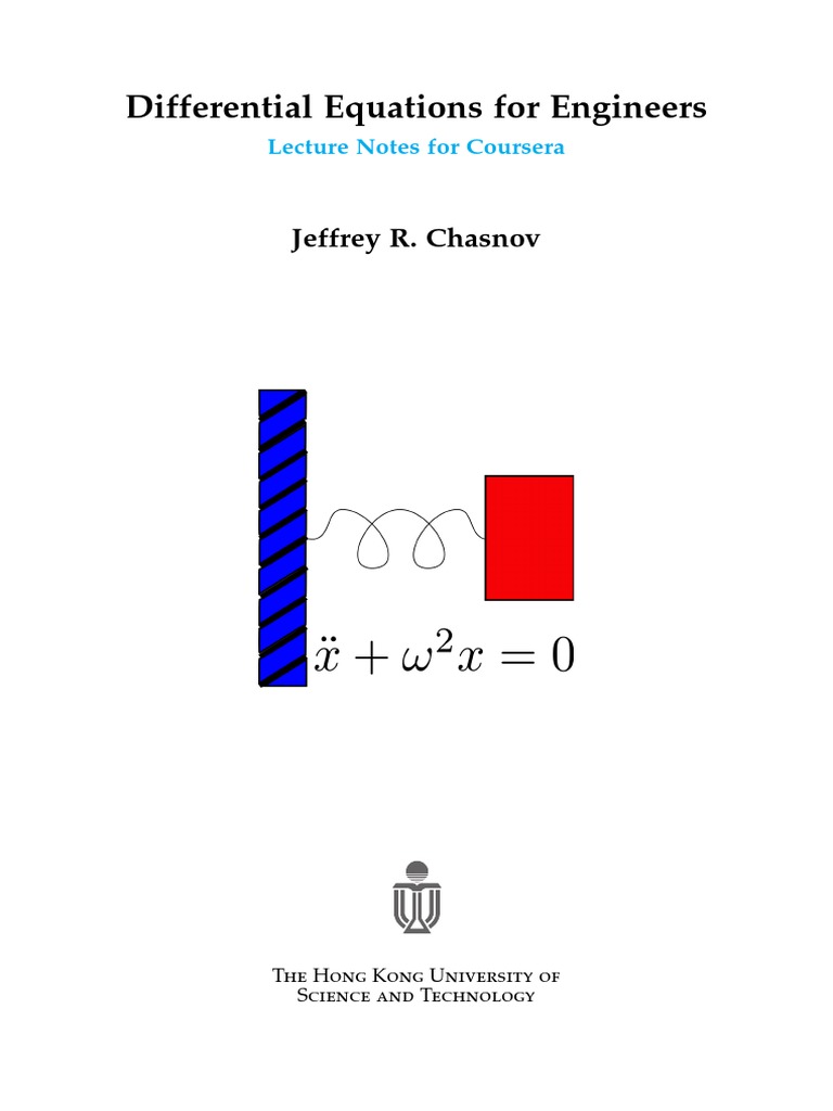 Differential Equations For Engineers | PDF | Ordinary Differential Equation | Differential Equations