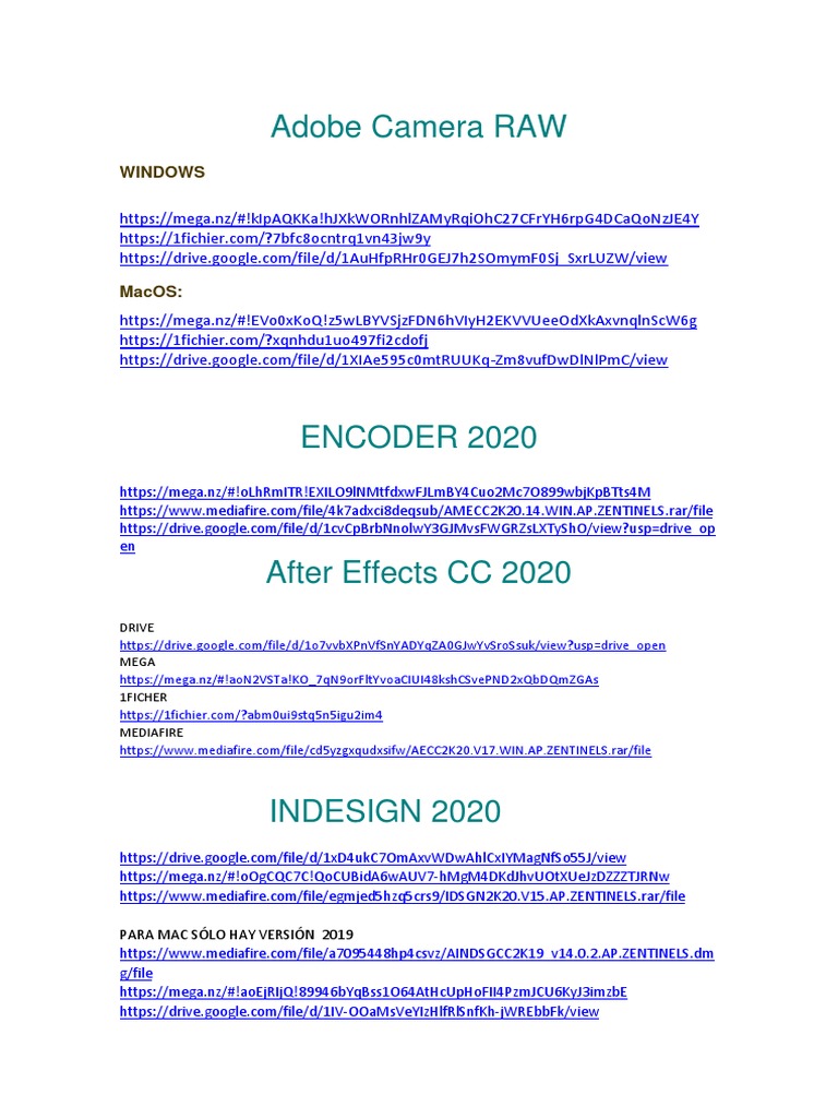 Paquetería Completa de Adobe 2020 | PDF | Adobe Photoshop | Graphics ...
