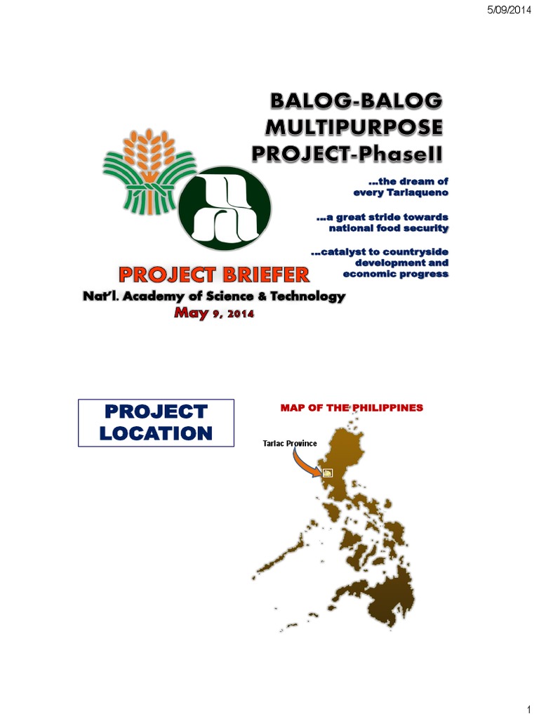 Balog Balog Multipurpose Project | PDF | Spillway | Dam