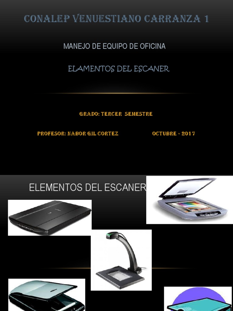 Partes y funciones del escáner | PDF | Escáner de imagen | Color