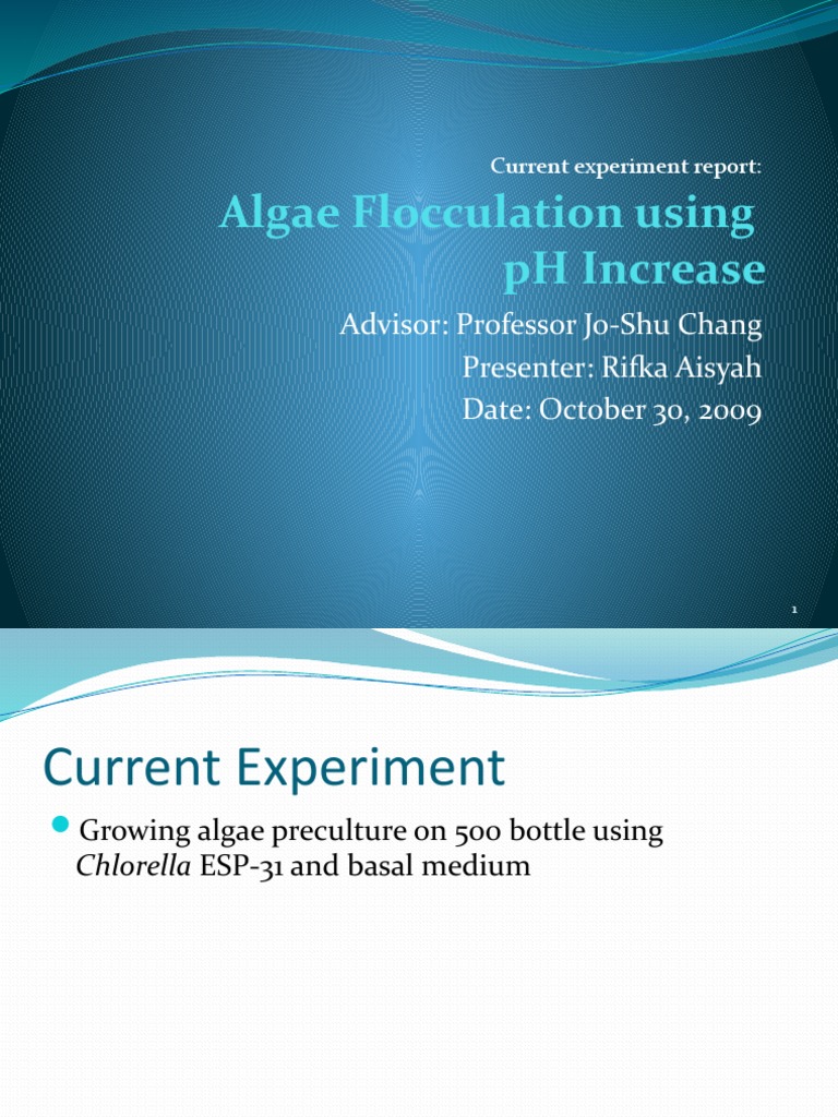 Algae Flocculation via pH Adjustment | PDF | Analysis | Metrology
