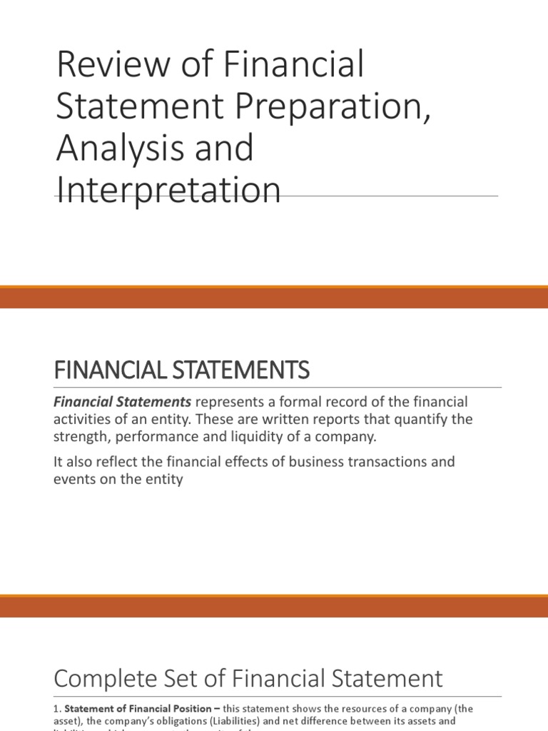 SHS Business Finance Chapter 2 | PDF | Financial Statement | Equity ...