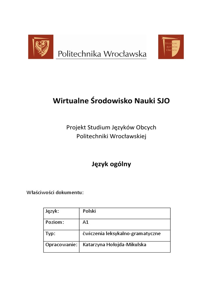 Czasowniki Wiedziec Umiec Znac | PDF