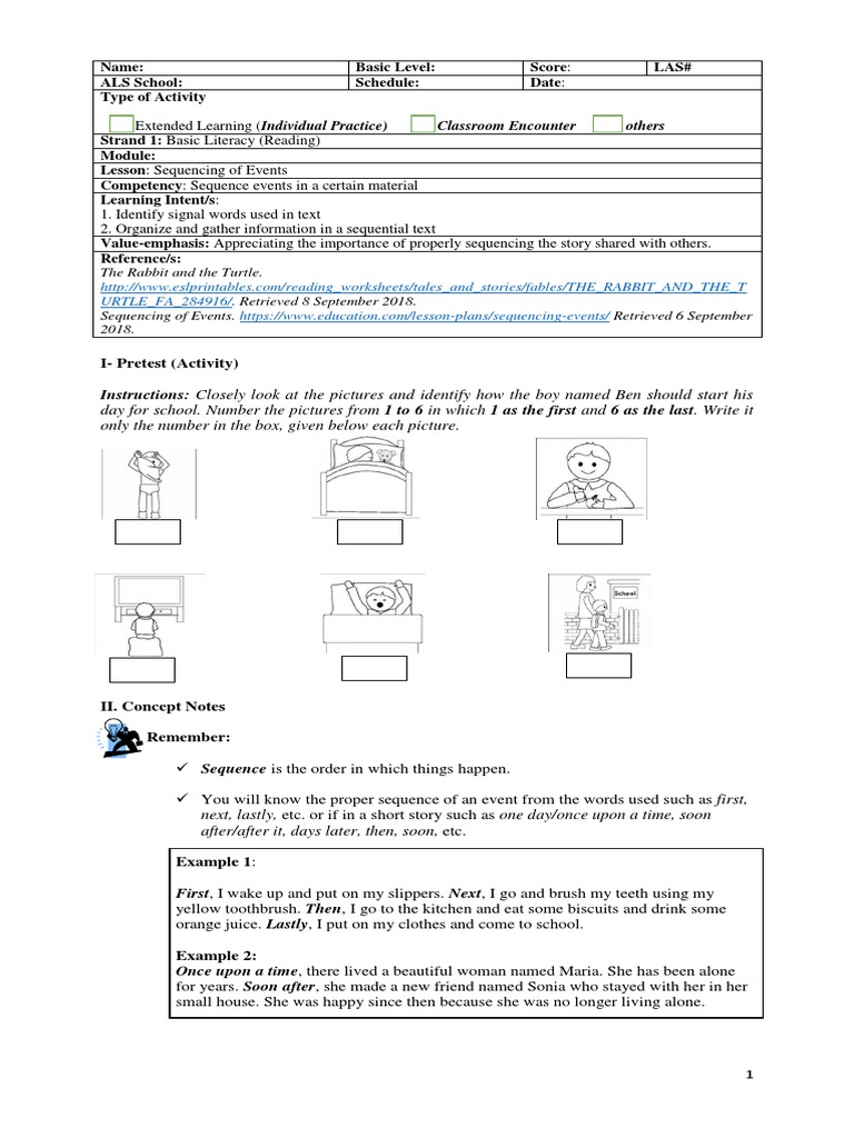 1 Learning Activity Sheet Format (ALS) | PDF | Learning | Behavior ...