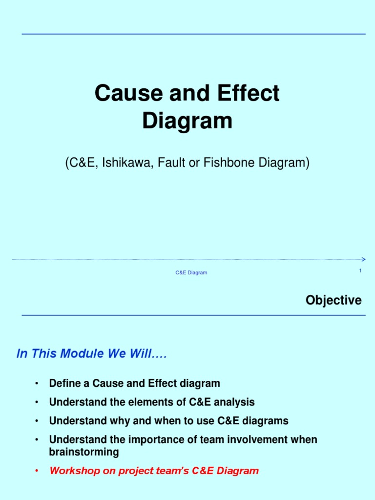 Cause and Effect Diagram | PDF | Causality | Systems Science