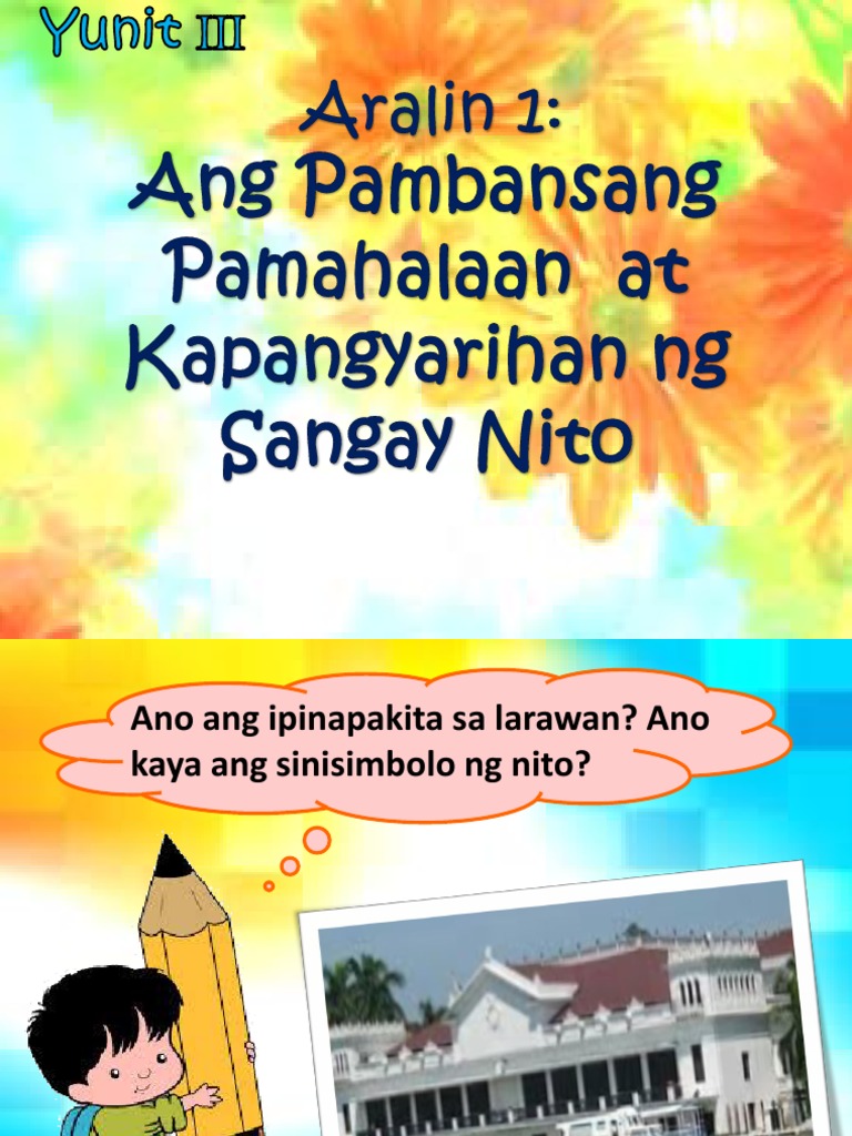 Ap Yunit 3, Aralin 1 | PDF