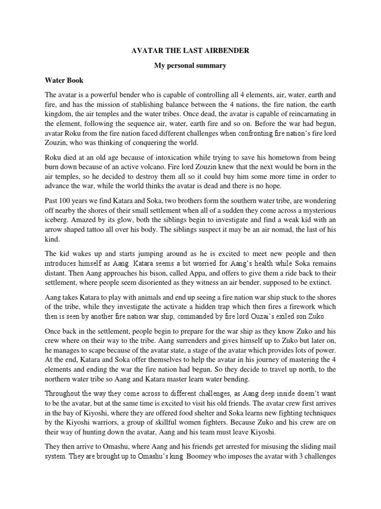 Avatar The Last Airbender | PDF