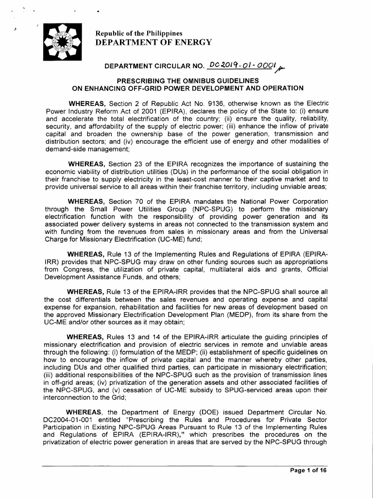 dc2019-01-0001 Omnibus Guidelines On Off-Grid Development and Operation ...
