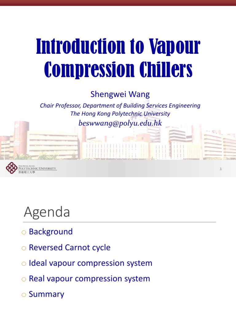 Introduction To Chillers Pdf Pdf Heat Enthalpy