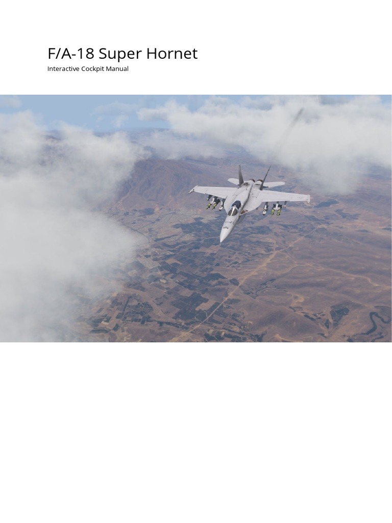 F - A-18E Cockpit Manual | PDF | Equipment | Aerospace Engineering