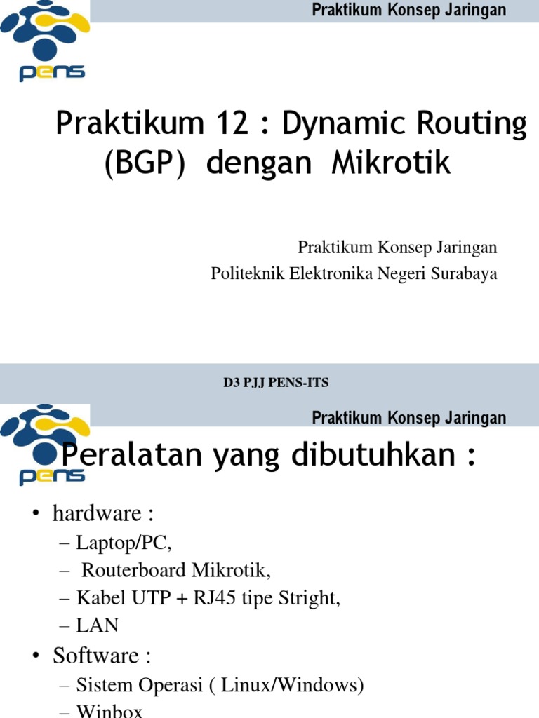 Konsep-Jaringan-Dynamic Routing BGP | PDF