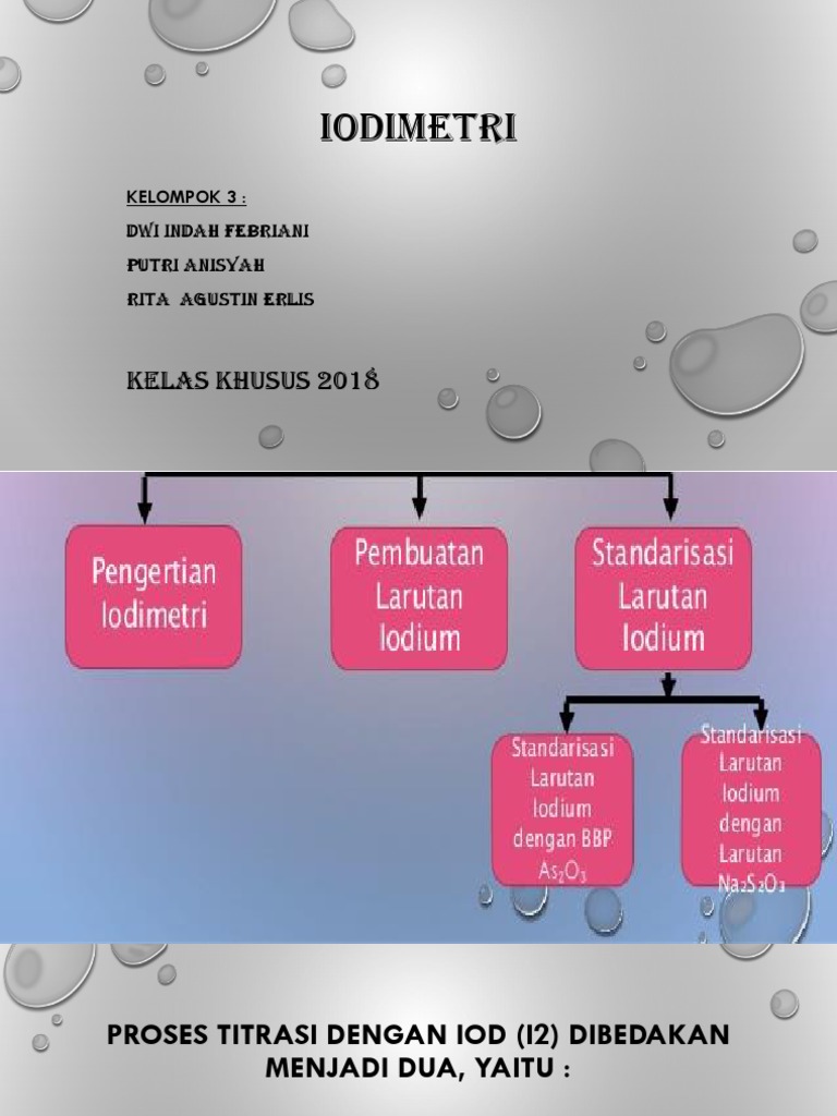 Titrasi Iodimetri | PDF